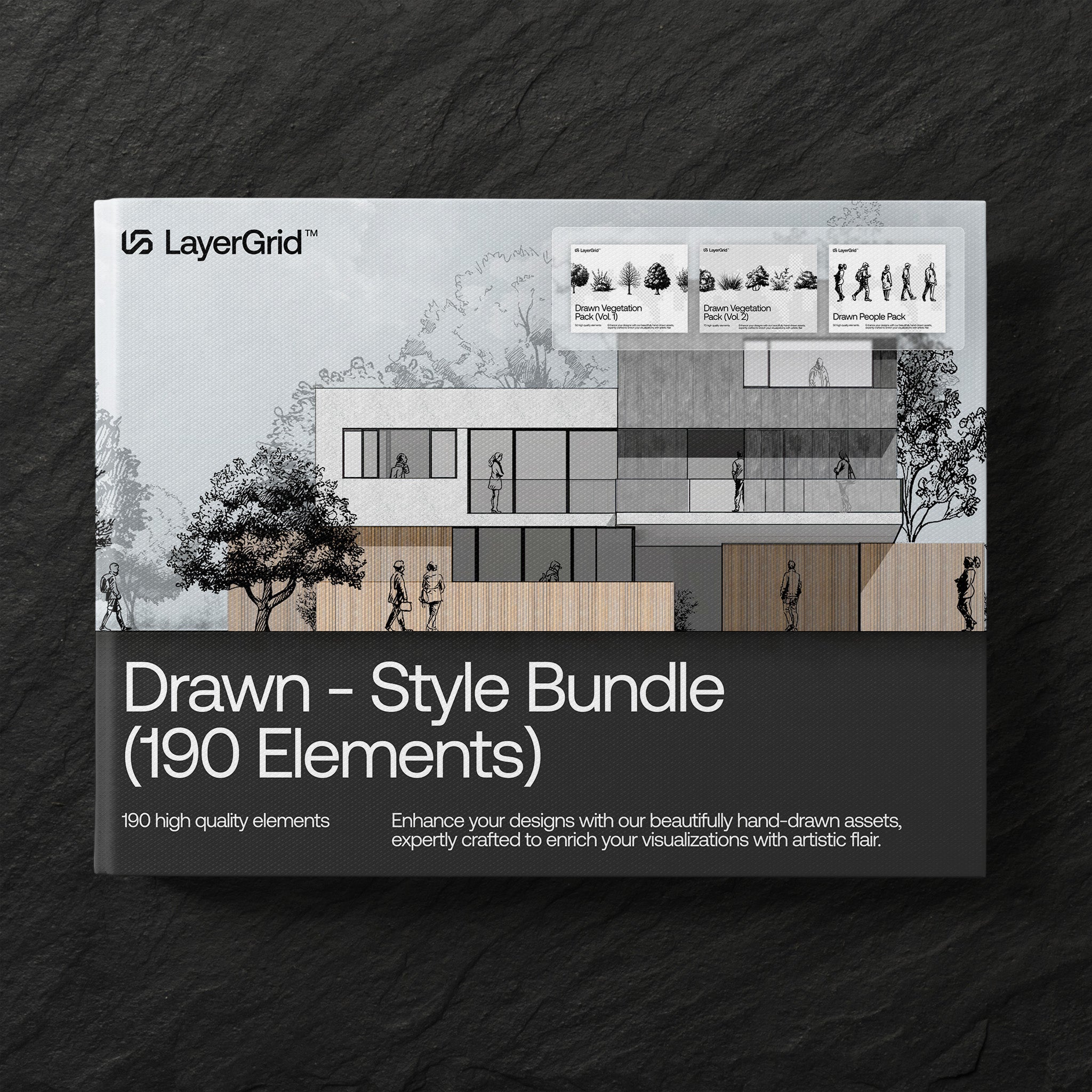 Drawn - Style Bundle (200 Elements) – LayerGrid
