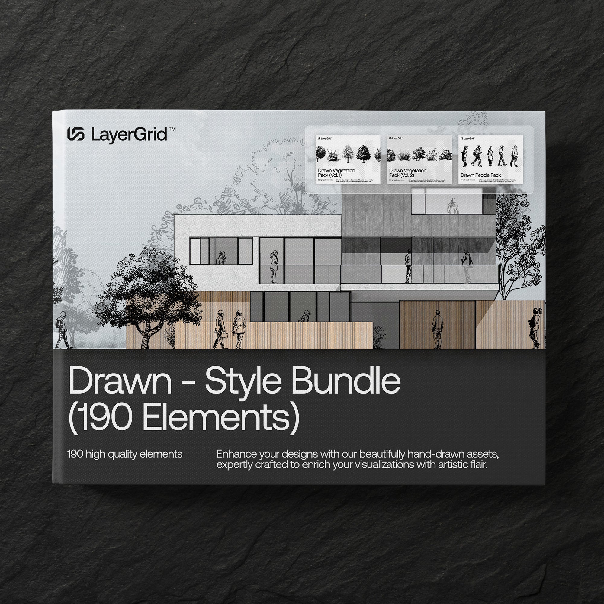 Drawn - Style Bundle (200 Elements) – LayerGrid