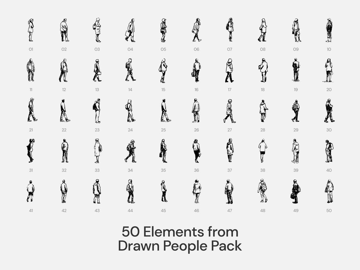 Drawn People Pack – LayerGrid