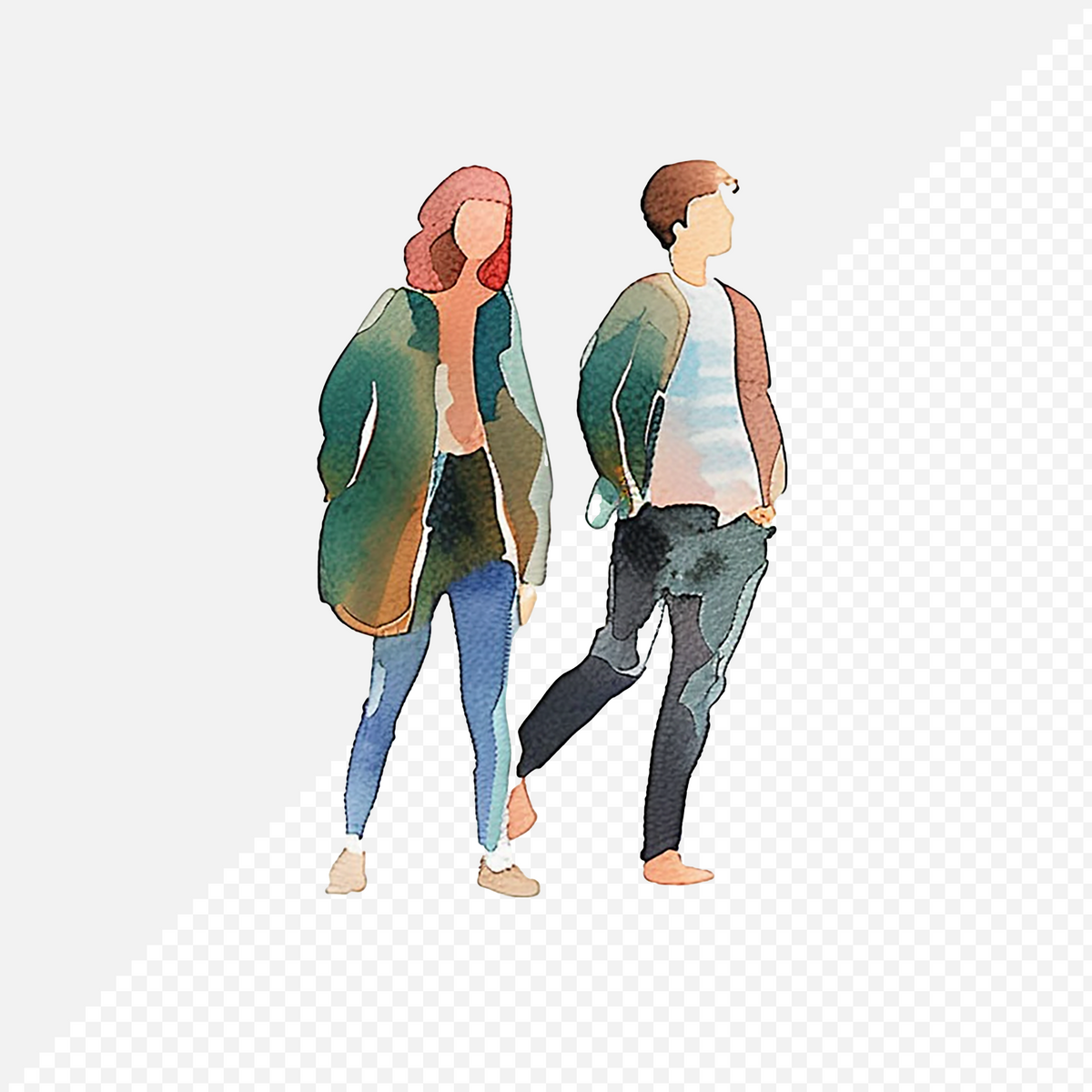 Watercolor People Pack – LayerGrid