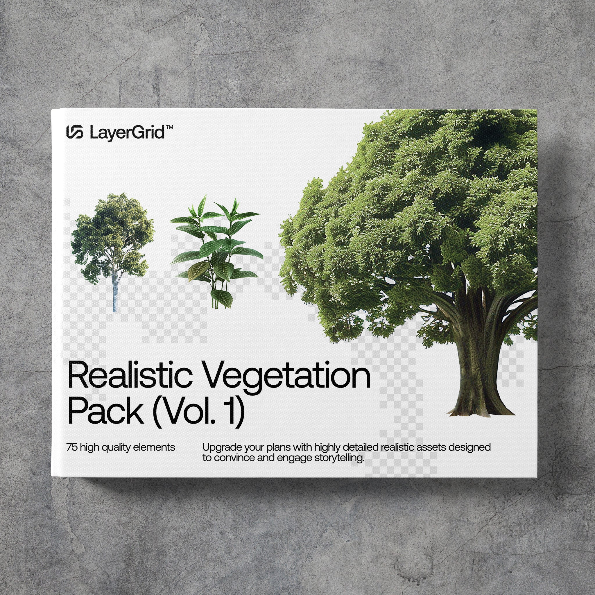 Realistic Vegetation Pack (Vol. 1) – LayerGrid