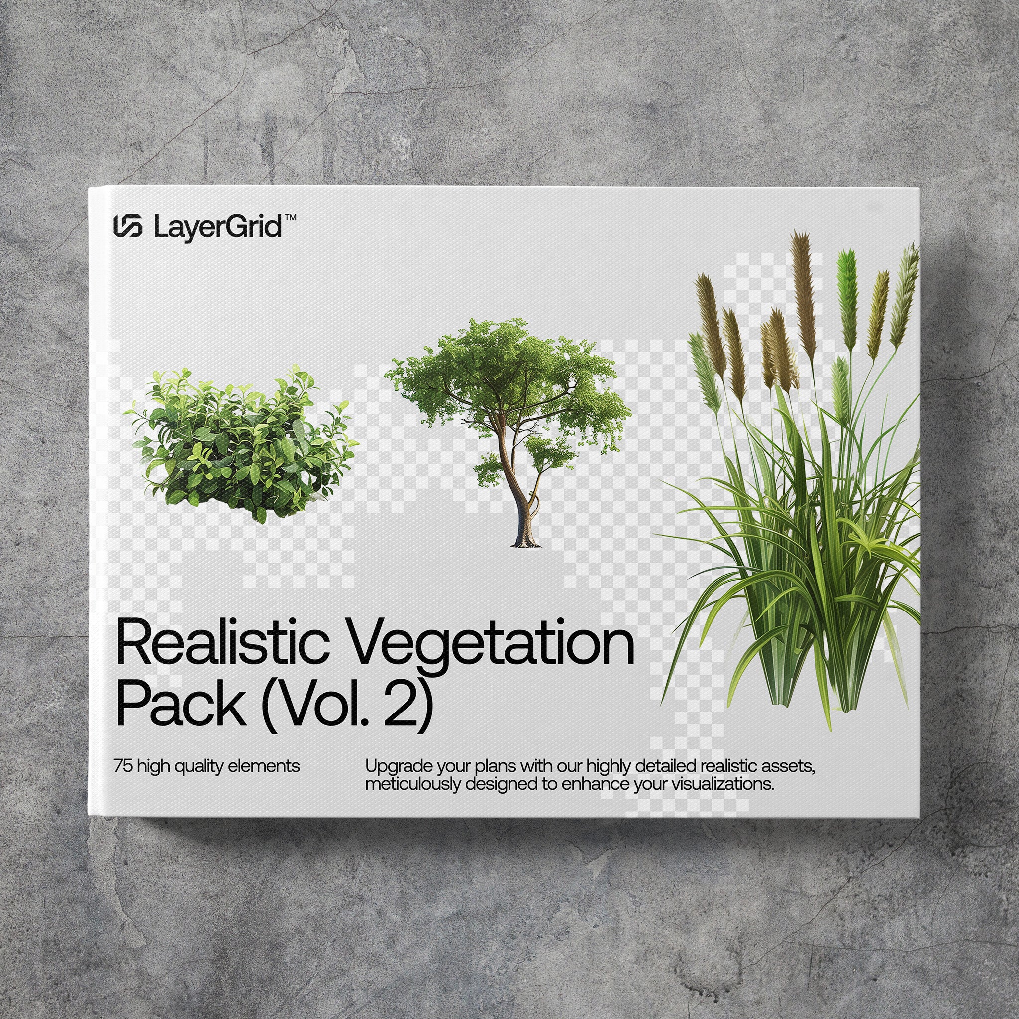 Realistic Vegetation Pack (Vol. 2) – LayerGrid