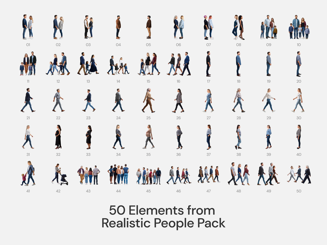 Realistic People Pack – LayerGrid